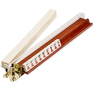 Yellow Mountain Imports American Mahjong Tile Pushers - Set of 4, 18-Inch Clear Transparent Acrylic Mahjong Pushers