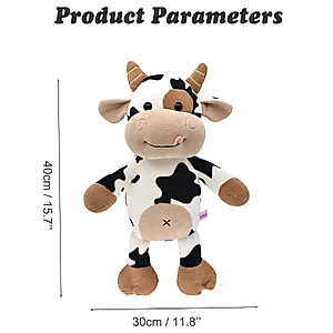 HWD Cute Stuffed Animals Doll, 16'' Soft Plush Cow Toy Gifts for Kids, Toddler, Birthday, Valentines, Christmas