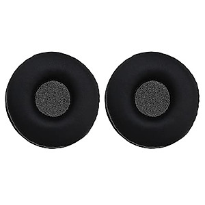 1 Pair Ear Pads Replacement Protein Leather Black Ear Cushions Replacement Headphones Pads Compatible with Sony MDR V150 V250 V300 ZX100 ZX110 Earphones