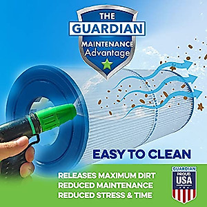 Guardian Filtration Products 2-Pack Pool Spa Filters Replaces Unicel 8CH-950 8H5-200MB Pleatco PBF50-F2S PBF35-M Filbur FC-0536 Bull Frog