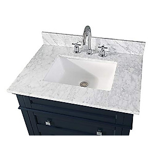 30" Felix Modern Style Navy Blue Bathroom Vanity 1810-V30NB-BS