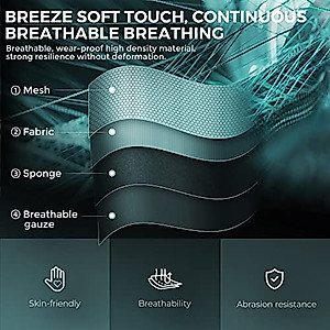 Vigosit Gaming Chair with Footrest, Mesh Gaming Chair for Heavy People, Ergonomic Reclining Gamer Computer / PC Chair with Massage for Adult, Big and Tall Office (Dark Grey)