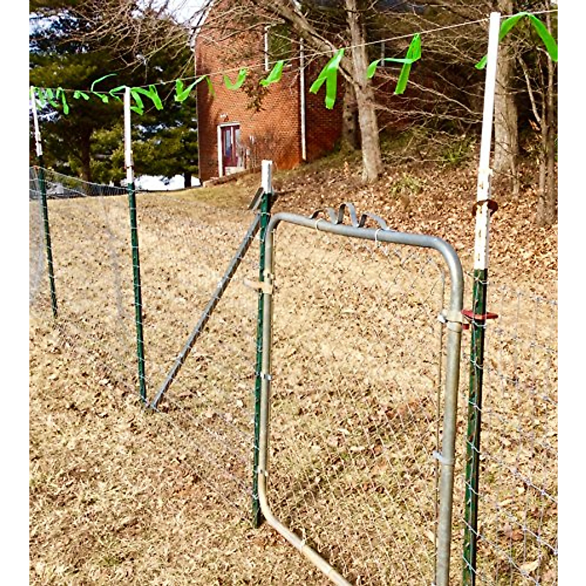 smartatfixes T-Post Deer Flag Kit – Extend The Height of Your T Post Fend to Keep Deer Out of Your Garden. Inexpensive, Easy Solution.