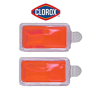 Clorox Stay Fresh Pods - Tropic Breeze Air Freshener and Odor Eliminator for Stay Fresh Toilet Seat, Orange, 4-Piece