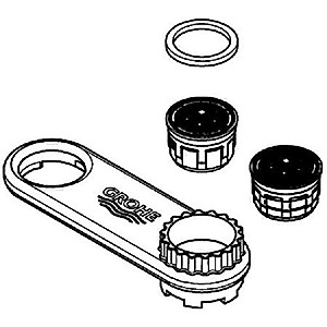 GROHE 46711000 Bath Accessories Bathroom-Sink-Faucet-Replacement-Parts