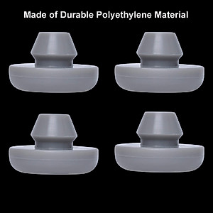 HAQQI Cooler Feet Non-Slip Rubber Feet Compatible with Roadie Tank Hard Sided Models Replacement Feet Round Gray (4-Pack)