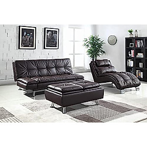 Coaster Home Furnishings Dilleston Sofa Bed in Futon Style Brown
