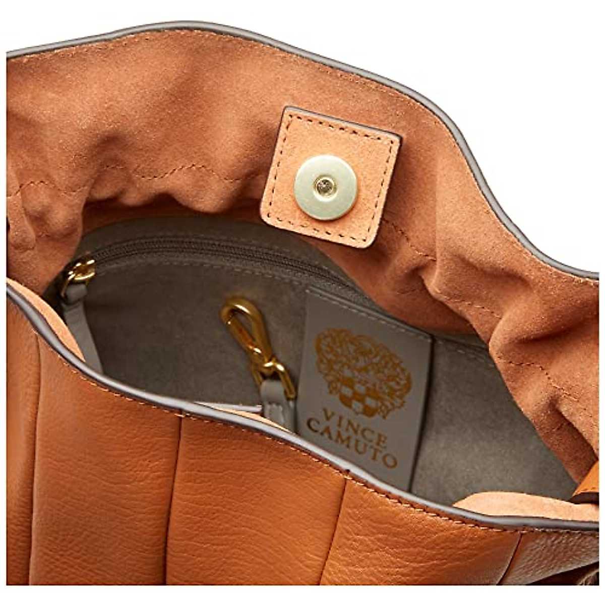 Vince Camuto womens Dario Crossbody, Warm Caramel, One Size US