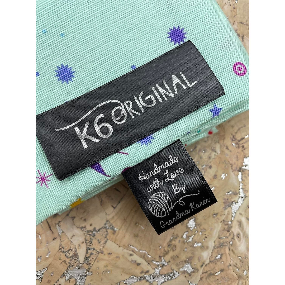 30 Black Custom Printed Satin Fabric Labels Sew On for Clothing, Crafts, Nursing Home Clothing, Children's Clothing, Knitting, Crocheting, Handmade Items