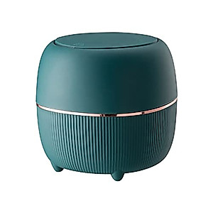 MFCHY Desktop Trash Can Dustbin Bin Household Mini Bedside Waste Bin Tea Table Small Garbage Bucket ( Color : Gray , Size : 1pcs )