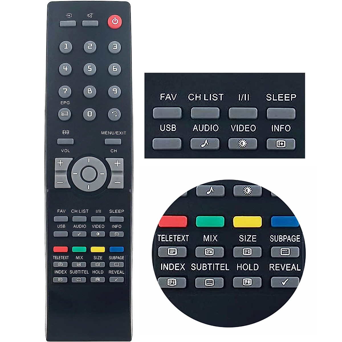 Remote Control for AOC L32W761 L37W431 LE40H137M L22W931 L26W831 L32W961 L42H961 AOC LCD LED HDTV CRT TV