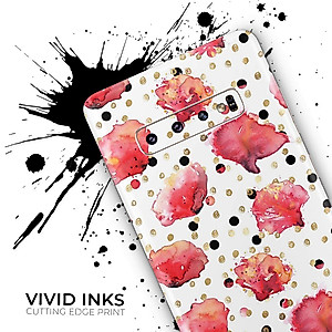 DesignSkinz Karamfila Watercolo Poppies V4 Protective Vinyl Decal Wrap Skin Cover Compatible with The Samsung Galaxy S20 (Screen Trim & Back Glass Skin)