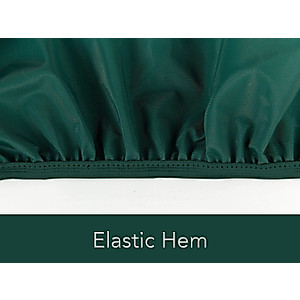 Covermates Square Patio Accent Table Cover - Patio Outdoor Furniture Cover, Water Resistant Outdoor Ottoman/Side Table Cover, Classic 12-Guage Vinyl, 18W x 18D x 18H, Green