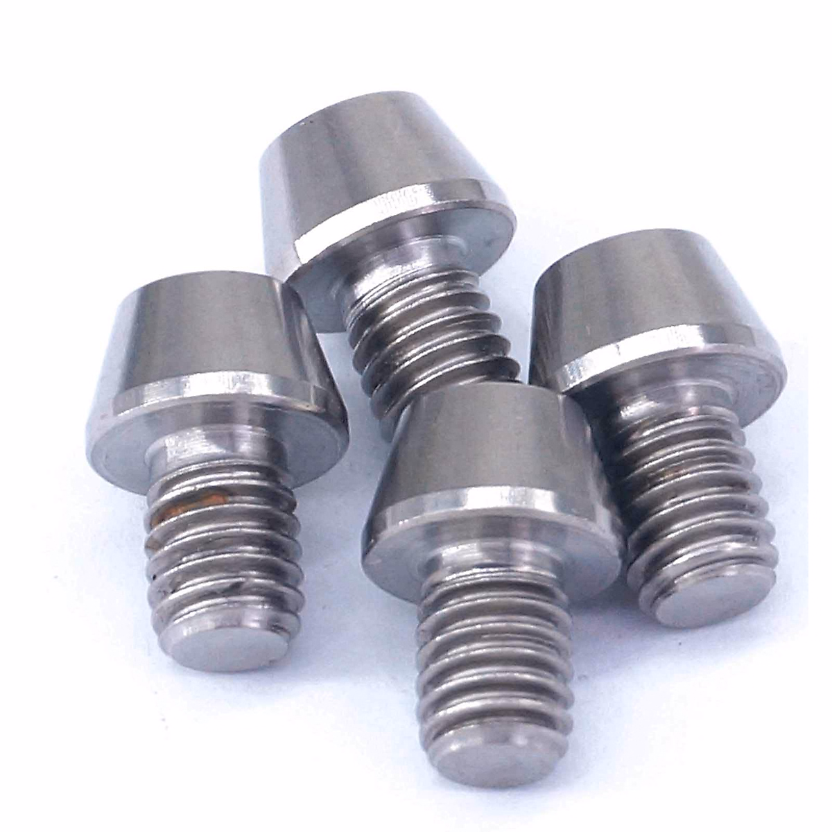 Sorekarain 4 PCS M6x8mm Pitch 1.0mm Ti GR5 Titanium Taper Cone Allen Head Bolt for Bicycle V Brake