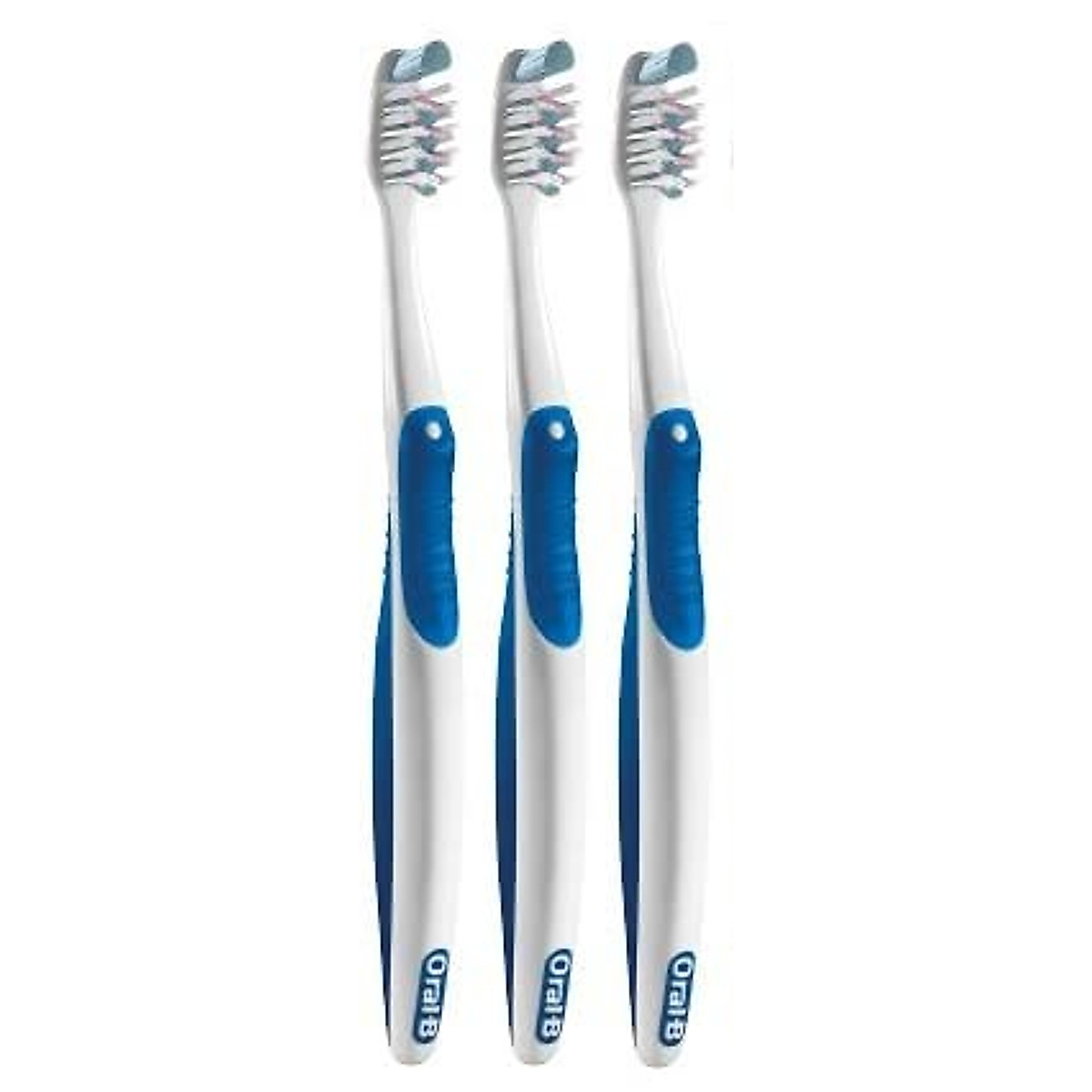 Oral-B Cross Action Gentle Clean Manual Toothbrush 35 Extra Soft (Colors Vary) - Pack of 3