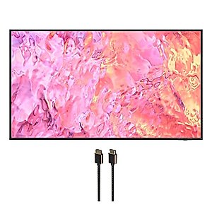 SAMSUNG QN50Q60CAFXZA 50" QLED 4K Quantum HDR Dual LED Smart TV with an Austere 3S-4KHD2-2.5M III Series 4K HDMI 2.5m Cable (2023)