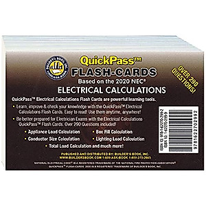 2020 Electrical Calculation QuickPass Flash-Cards