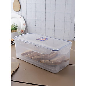 LOCK & LOCK Airtight Rectangular Food Storage Container with Drain tray 14-Cup, 115-Fluid Ounces