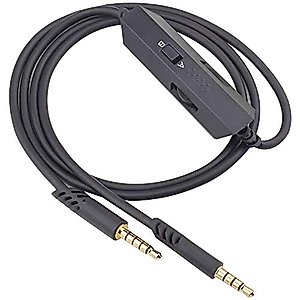 Alitutumao Replacement A10 A40 Cord Aux Cable with A&B Modes Inline Mute Volume Control and Mic Compatible with Astro A10 A40 A30 A50 Gaming Headsets to PC Mobile MixAmp PS4 and More