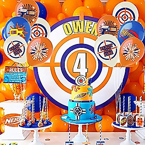 Cracoo Dart War Party Supplies Balloons,Gun Picks Target Birthday Bullet War Party Decoration