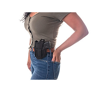 Gun Holster Buy 1 get 3 Free Shoulder/Concealed/Hip/Ankle FITS Ruger Security-9 9MM Luger 4" Barrel MOSSBERG MC 2 S&W SW9VE 5900 Glock 17 19 22 23 30 32 G44 FN509 FXN 9MM Walther CCP M2 PK 380 5