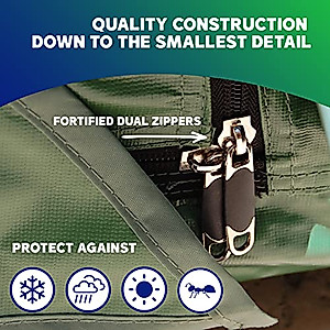 YardStash Bike Storage Tent Lightweight, Outdoor, Portable Shed Cover for Bikes, Lawn Mower, Garden Tools for Waterproof, Durable Tarp to Protect from Rain & Wind, Spring Cleaning Essential