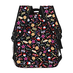 MAYJAI 3PCS Stranger Backpack Set, 16 Inch Casual Backpacks, Portable Large Capacity Breathable Personalized Backpack, Full Width HD Printing