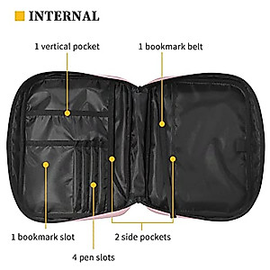 Tongluoye Koala Bible Cover Case for Women Teen Girls Lovely Pink Bible Bag for School Outdoor Party Activity Flowers Bible Carrier with Handle Portable Waterproof Handbags for Notebooks Pens Phones