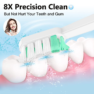 Ofashu Electric Toothbrush Replacement Heads for Philips Sonicare ProtectiveClean DiamondClean HX9023, 10 Pack