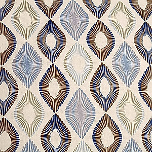 Elm Lane Blue Diamond Recliner Chair Modern Armchair Comfortable Push Manual Reclining Footrest Upholstered for Bedroom Living Room Reading Home Relax Office Napping