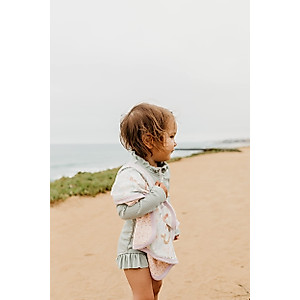 3-Layer Knit Security Blanket Set Sized 16" x 16" 2-Pack"Coral" by Copper Pearl