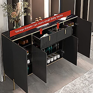KIZQYN Shoe Storage Cupboard Shoe Cabinet Home Doorway Simple Modern Small Household Outside The Door Balcony Cabinet Storage Cabinet Shoes Storage Cabine (Size : 140cm)