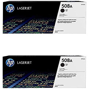 HP 508A (CF360A) Black Original Toner Cartridge, 2-Pack