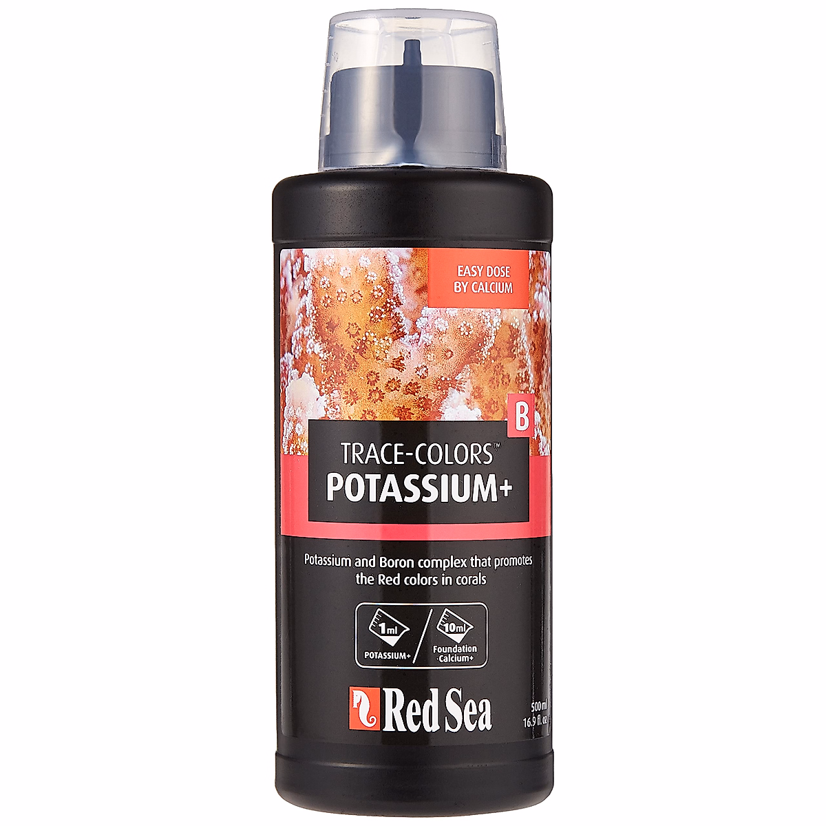 Red Sea Fish Pharm ARE22053 Reef Colors Potassium Supplement-B for Aquarium, 500ml