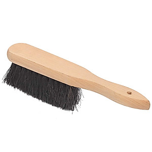 Aboniris Coal Shovel and Hearth Brush Set Made of Natural Wood and Coco Bristles, Hearth Tidy Set, Fireplace Shovel and Brush, Fireplace Tool Set, Metal Brush Pan Set, Fireplace Tools, Firepit Tools