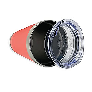 LaserGram 16oz Vacuum Insulated Pint Tumbler, ST Surgical Technologist, Personalized Engraving Included (Coral)