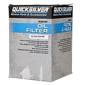 Quicksilver 8M0154760 Oil Filter for Various Marine Engines