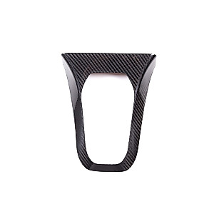 RURZTDAKM Car Center Console Dashboard Horn Decorative Protector Cover,Real Carbon Fiber Trim,Fit for Toyota Supra GR A90 A91 MK5 2019-2022,Auto Interior Accessories (Black Carbon Fiber)