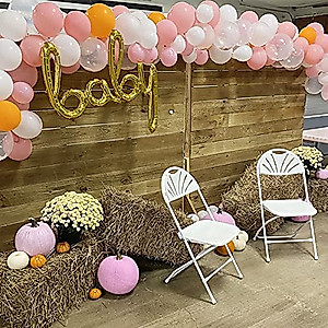 100pcs DIY Balloons Garland with Pink and White Balloons Confetti Balloons Perfect for Birthday Party Bridal Baby Shower Engagement Wedding Party Decor