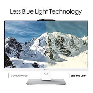 MSI Modern AM242TP AIO Desktop, 23.8" FHD Touchscreen, Intel Core i7-1165G7, 16GB Memory, 512GB SSD, WiFi 6, BT 5.1, FHD Webcam, White, Windows 10 Home (11M-487US)