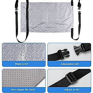 Airplane Footrest for Kids, Light Foldable Toddler Airplane Seat Extender Toddler Airplane Bed Portable Kids Airplane Footrest Travel Accessory for Kids (Stars)