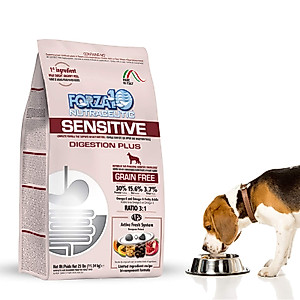 Forza10 Sensitive Digestion Grain Free Dry Dog Food, Complete and Balanced Dog Food for Adult Dogs with Digestive and Stomach Issues (25 Pounds)