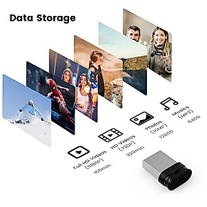 5 x 64GB Flash Drive, KEXIN USB Drive 64 GB Mini USB Thumb Drive 5 Pack Photo Memory Stick External Storage for Date Storage
