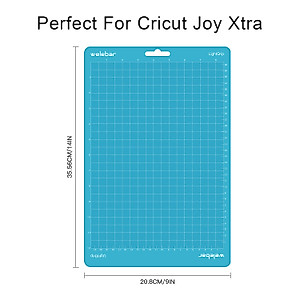 Welebar 8.5"x12" Cutting Mats for Cricut Joy Xtra, Variety Adhesive(StandardGrip,LightGrip,StrongGrip,3 Mats) Sticky Non-Slip Cut Mat for Sewing Quilting Crafts