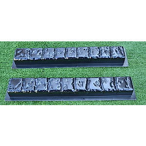 SvitMolds Sold 2 Pieces Small Edge Stone Concrete MOLDS Edging Border Mould ABS Plastic BR15
