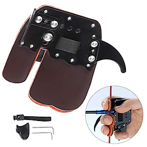 Keenso Recurved Bow Archery Finger Protector Competition Shooting Thumb Guard Tab Professional-Finger Earc