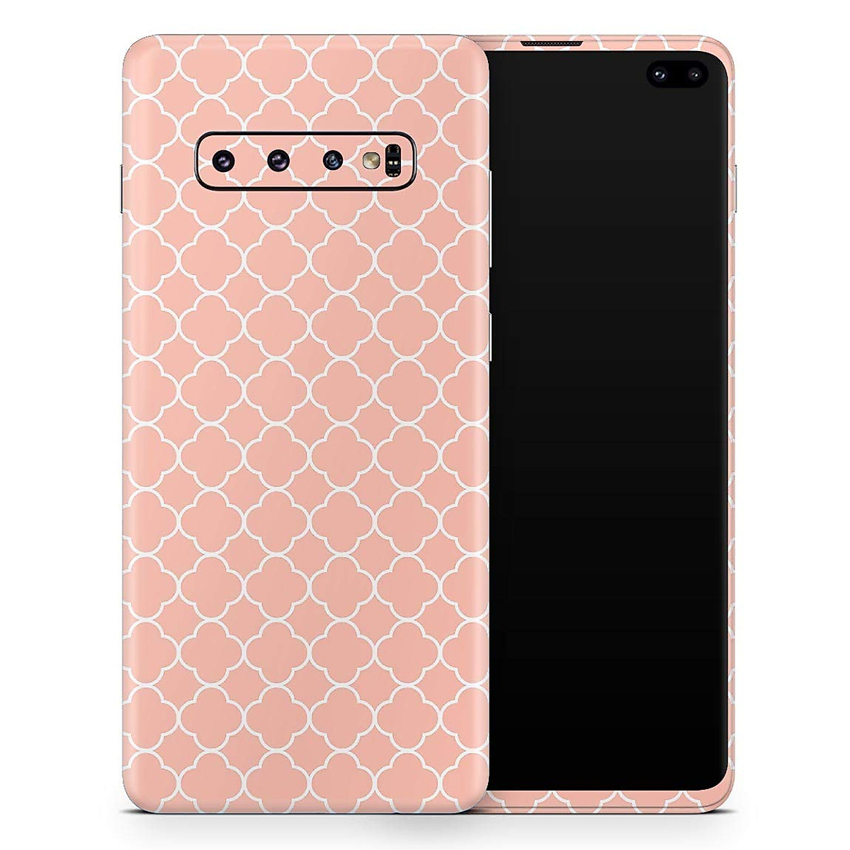 DesignSkinz The Mint Pink Morocan Pattern Protective Vinyl Decal Wrap Skin Cover Compatible with The Samsung Galaxy S20 (Screen Trim & Back Glass Skin)