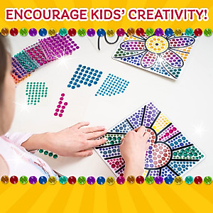 PURPLE LADYBUG Christmas Presents for Kids - SUNGEMMERS Window Art Kit + Jewelry Box Craft Kit