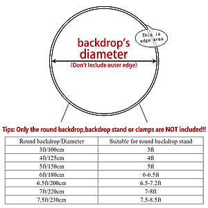 Leowefowa Polyester Rustic Wood Board Round Backdrop (Without Stand,not Real Wood) 6x6ft Wood Plank Background for Photo Girl Boy Birthday Baby Shower Gender Reveal Party Banner Grad Prom Photo Prop