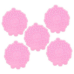 5pcs Dream Catcher Stencil Mini Silicone Molds Circle Tray Resin Molds Necklace Pendant Silicon Molds Silicone Jewelry Pendant Molds Dreamcatcher Charms Molds DIY Silicone Mold Set
